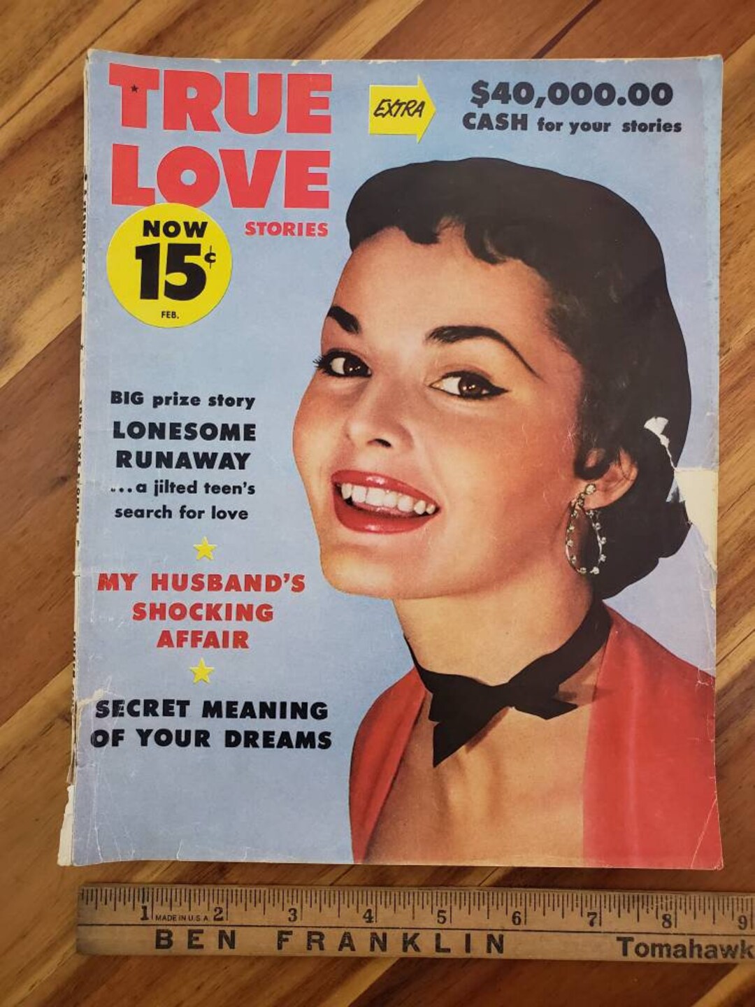 February, 1955 'true Love Stories' Magazine. 'secret Meaning of Your ...