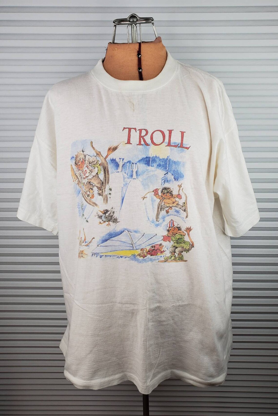 XL Vintage Troll T-shirt. Campaign Tag. Styled in Norway. - Etsy