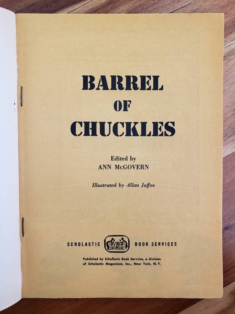November 1966 Barrel Of Chuckles. Edited by Ann McGovern. | Etsy