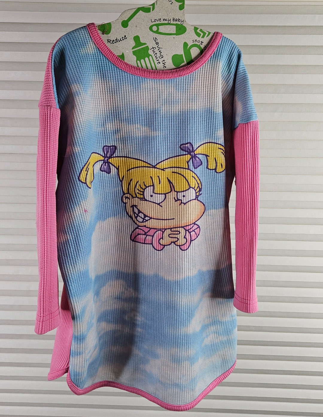 Rugrats Angelica Size 9-10 Kids Touched by Time Waffle Pattern Angelica ...