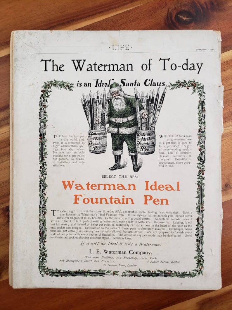 RARE Once in A Lifetime November 1903 LIFE Magazine, Thanksgiving ...