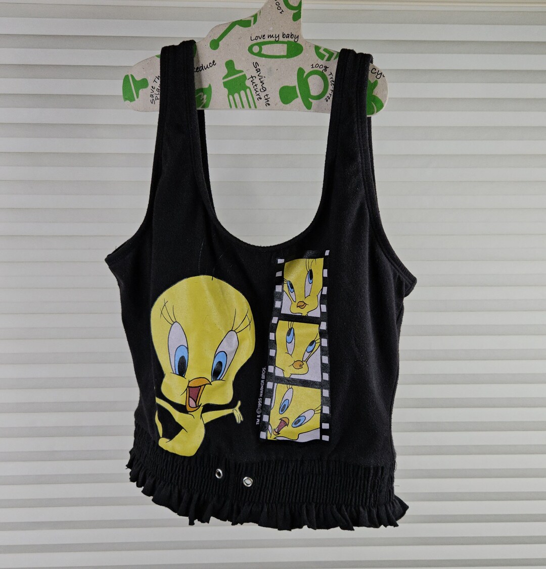 1995 Tweety Bird Youth Medium Top. Hippity Tweety Graphic - Etsy
