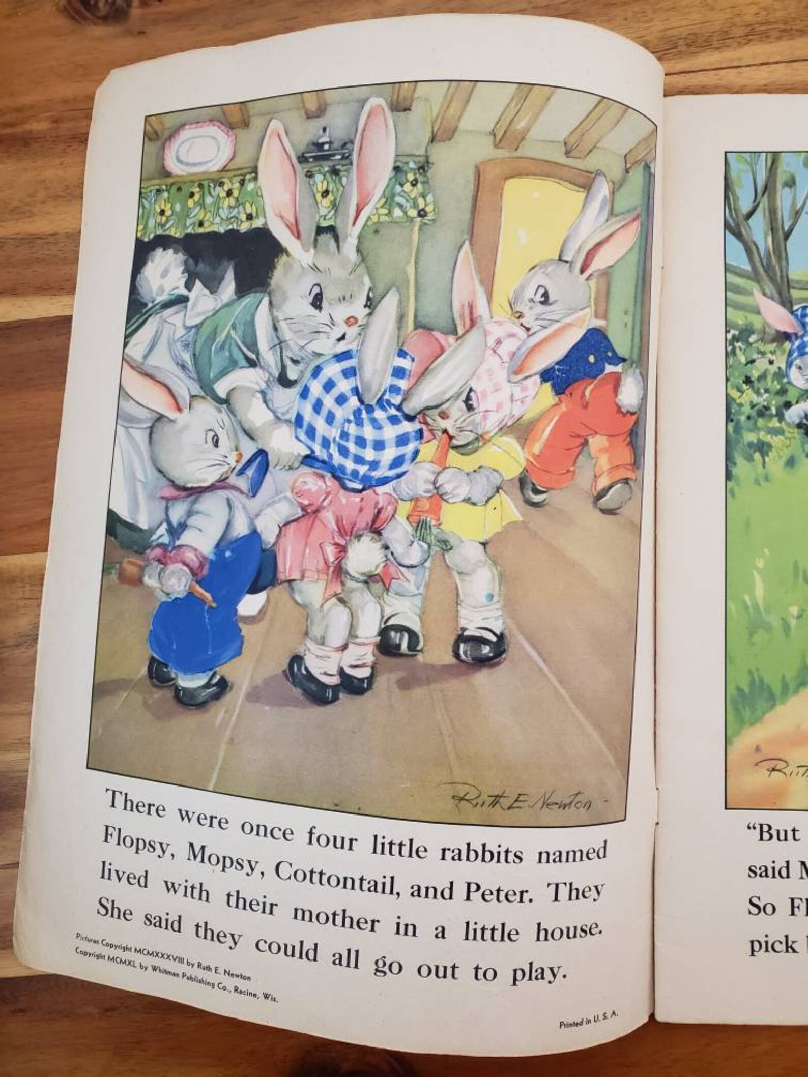 1940 Peter Rabbit Children's Book. Amazing Vintage Hippity - Etsy