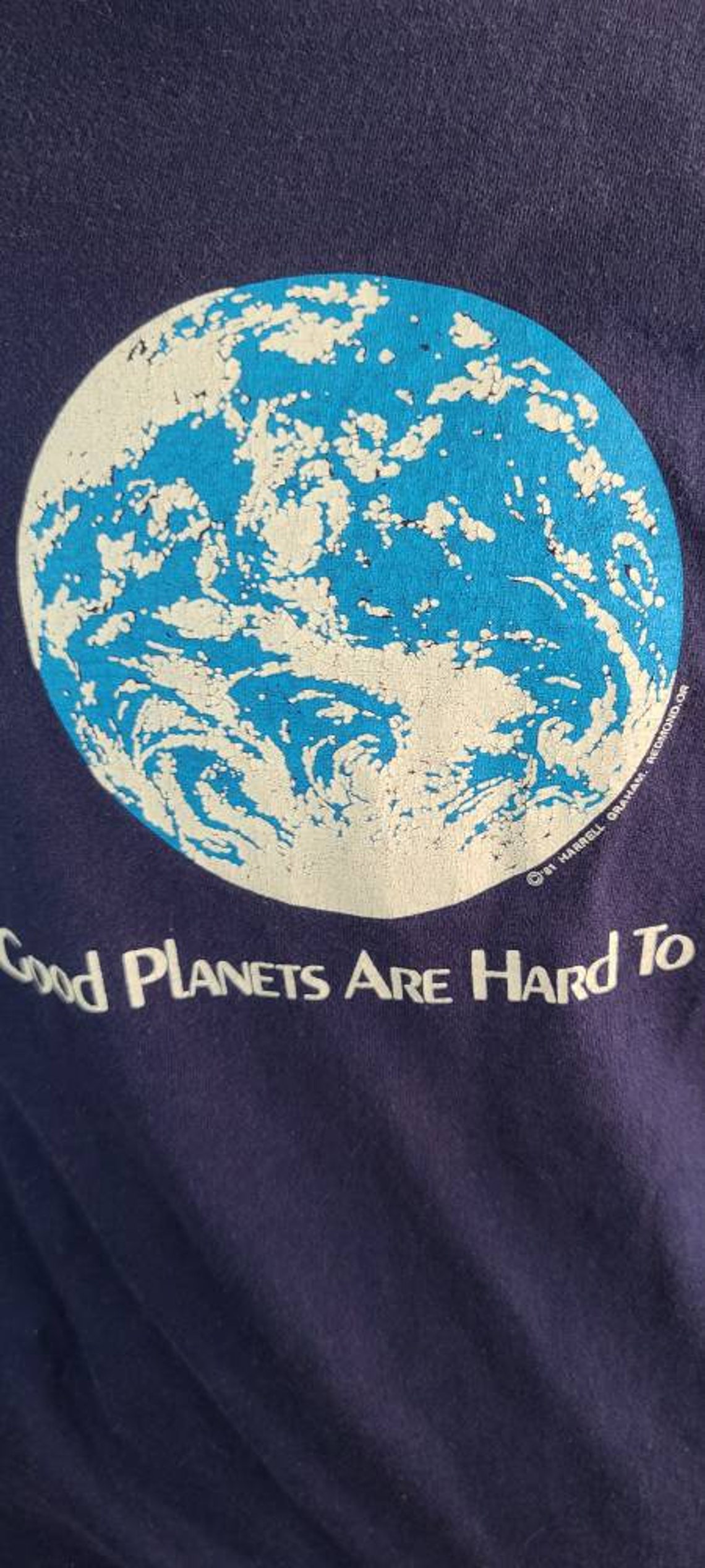 Vintage 1981 Medium 'Good Planets Are Hard To Find' | Etsy