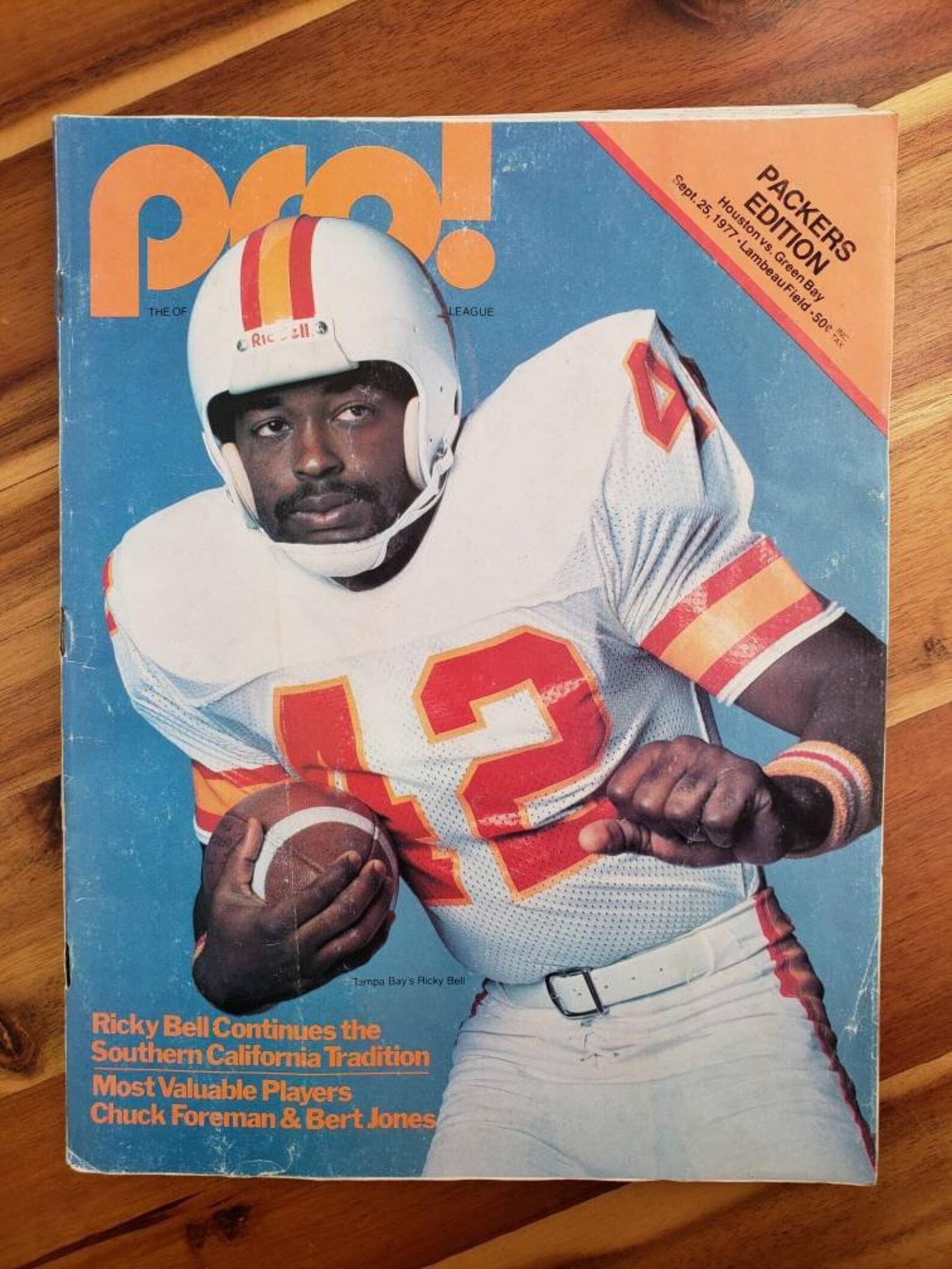 1977 Packers Vs Oilers Game Program. Bart Starr Coaching Era. September ...