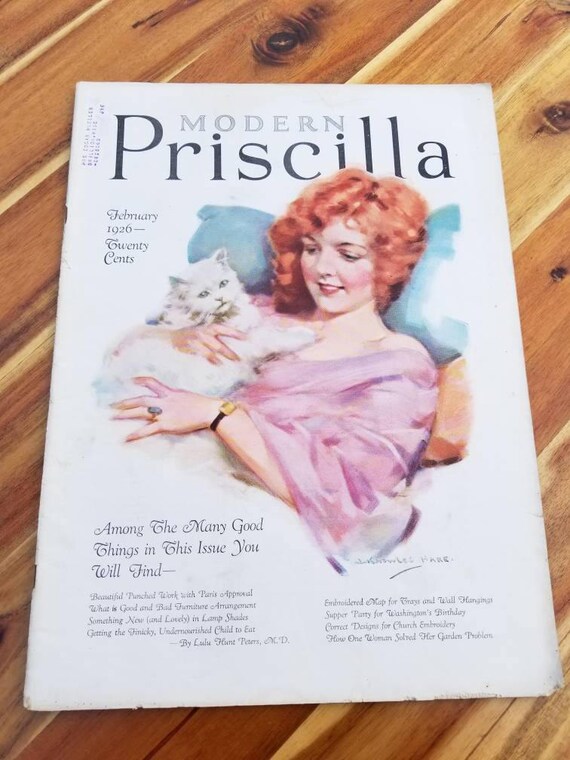 February 1926 Phenomenal Cover Image. Was the Cat Her | Etsy