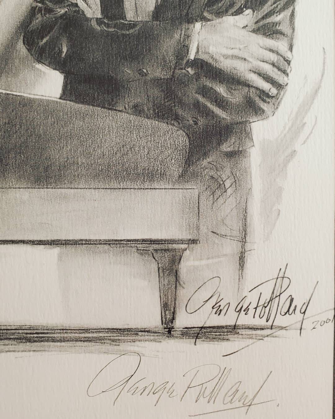 Antique AUTOGRAPHED Ray Charles Print Illustrated By George | Etsy