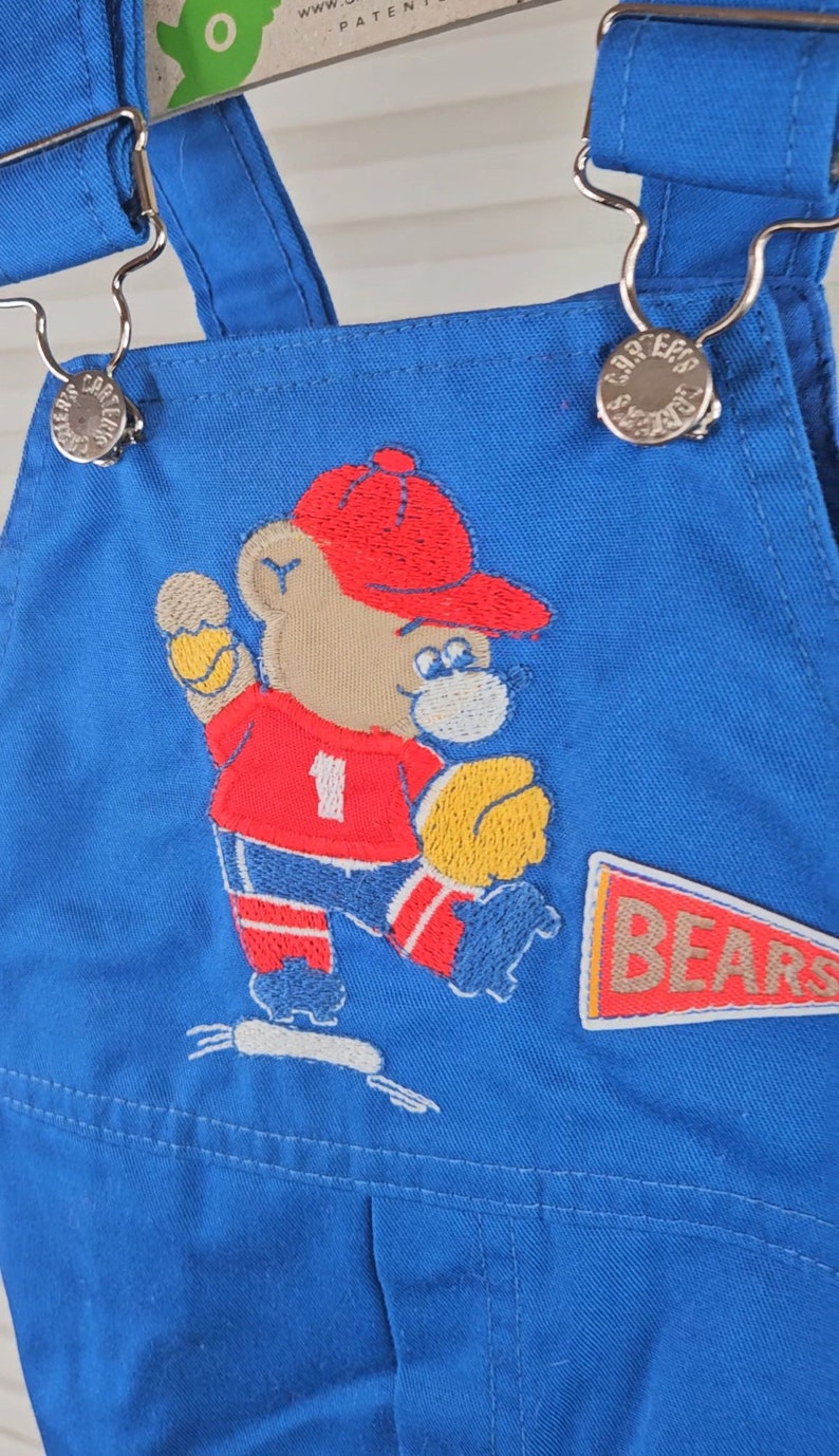 Kids 6-9 Month Old Bear Baseball Overalls - Etsy