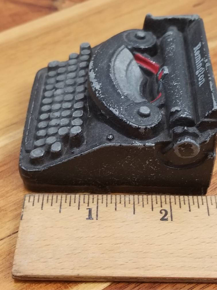 Antique Cast Iron 'remington' Typewriter Coin Bank. - Etsy