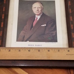 Impossible to Find Antique Fred Pabst Jr. Portraits. Appears to Be ...