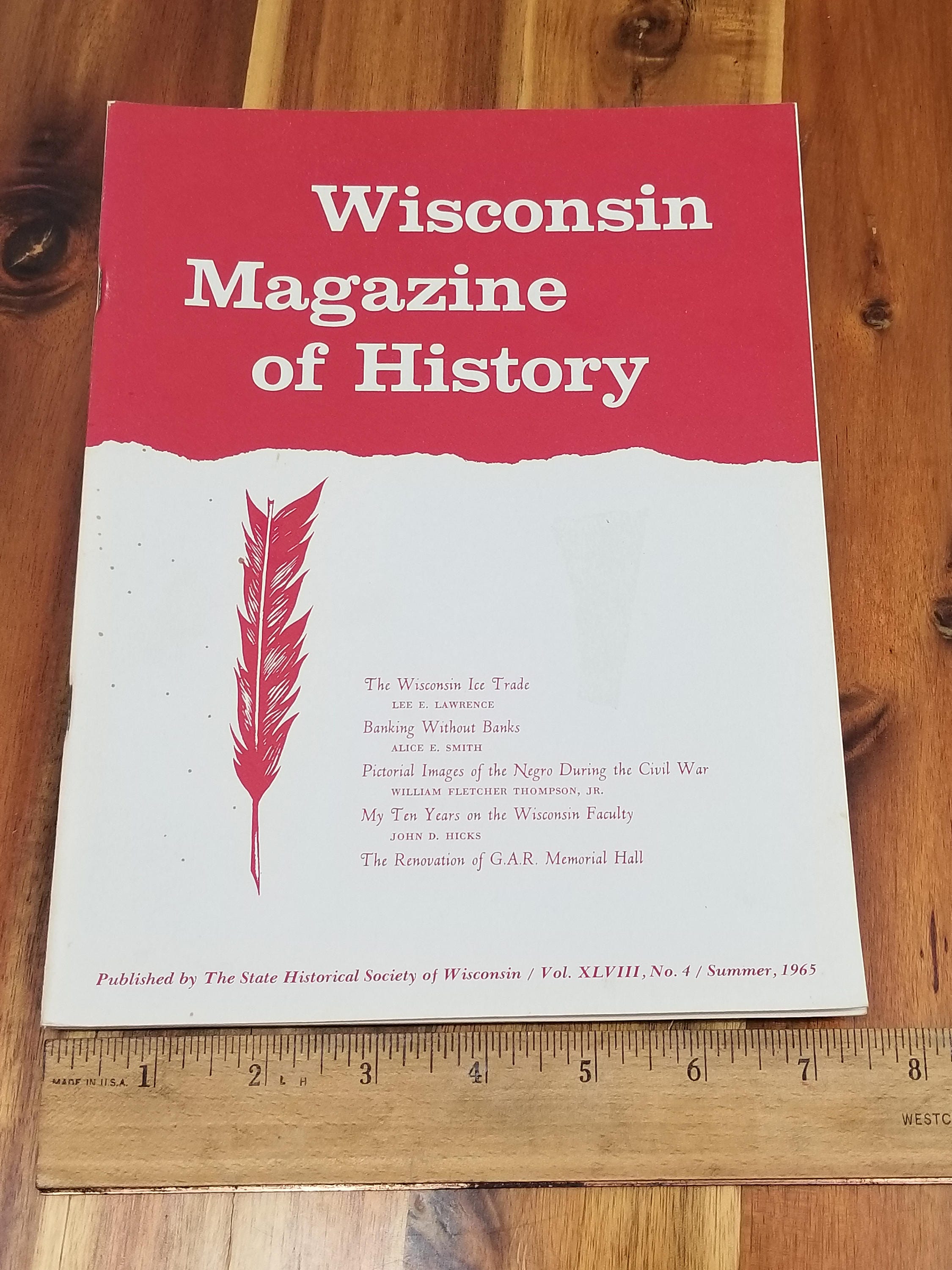 Summer 1965 'wisconsin Magazine of History'. 'the Wisconsin Ice Trade ...