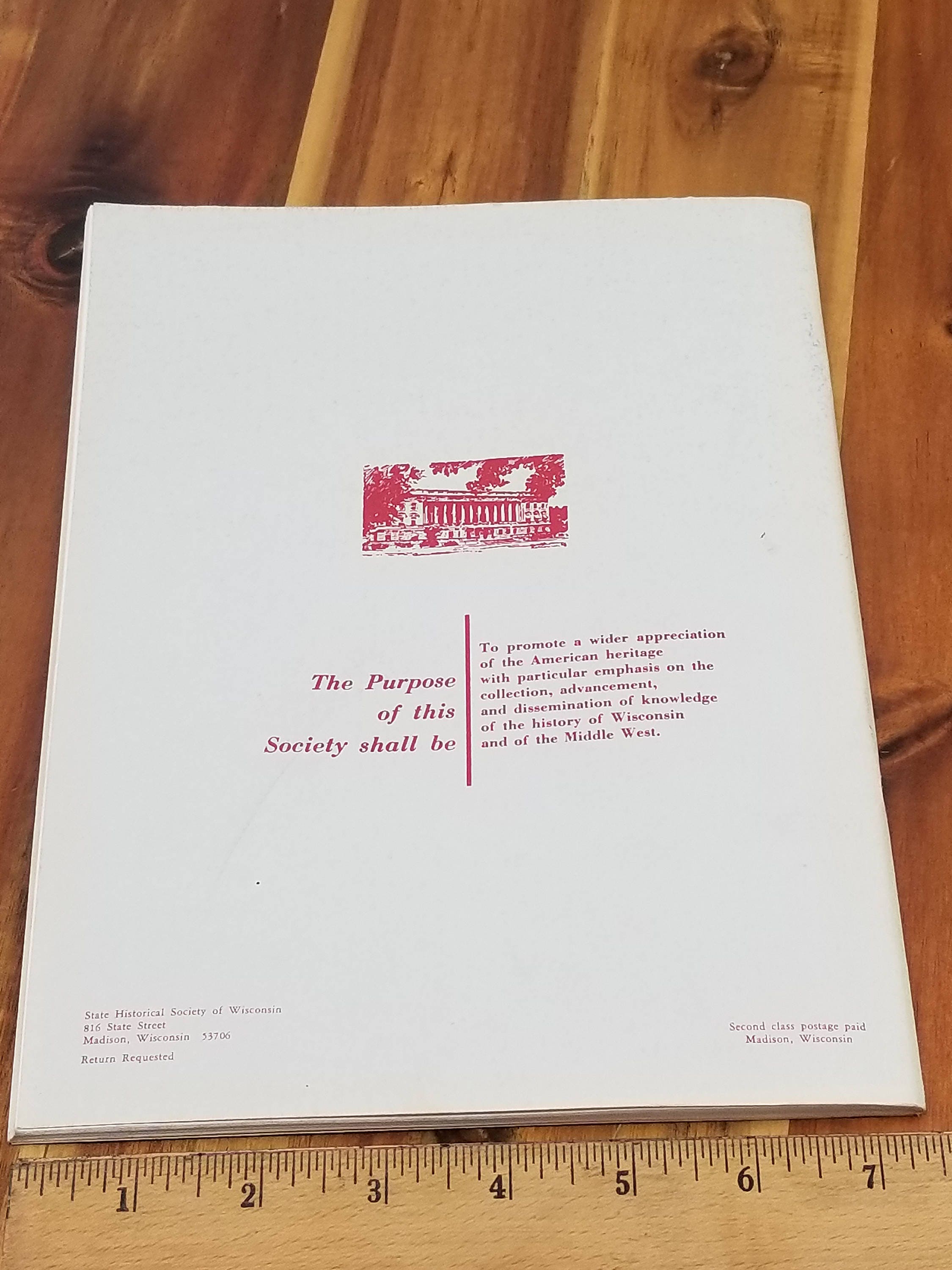 Summer 1965 'wisconsin Magazine of History'. 'the - Etsy UK