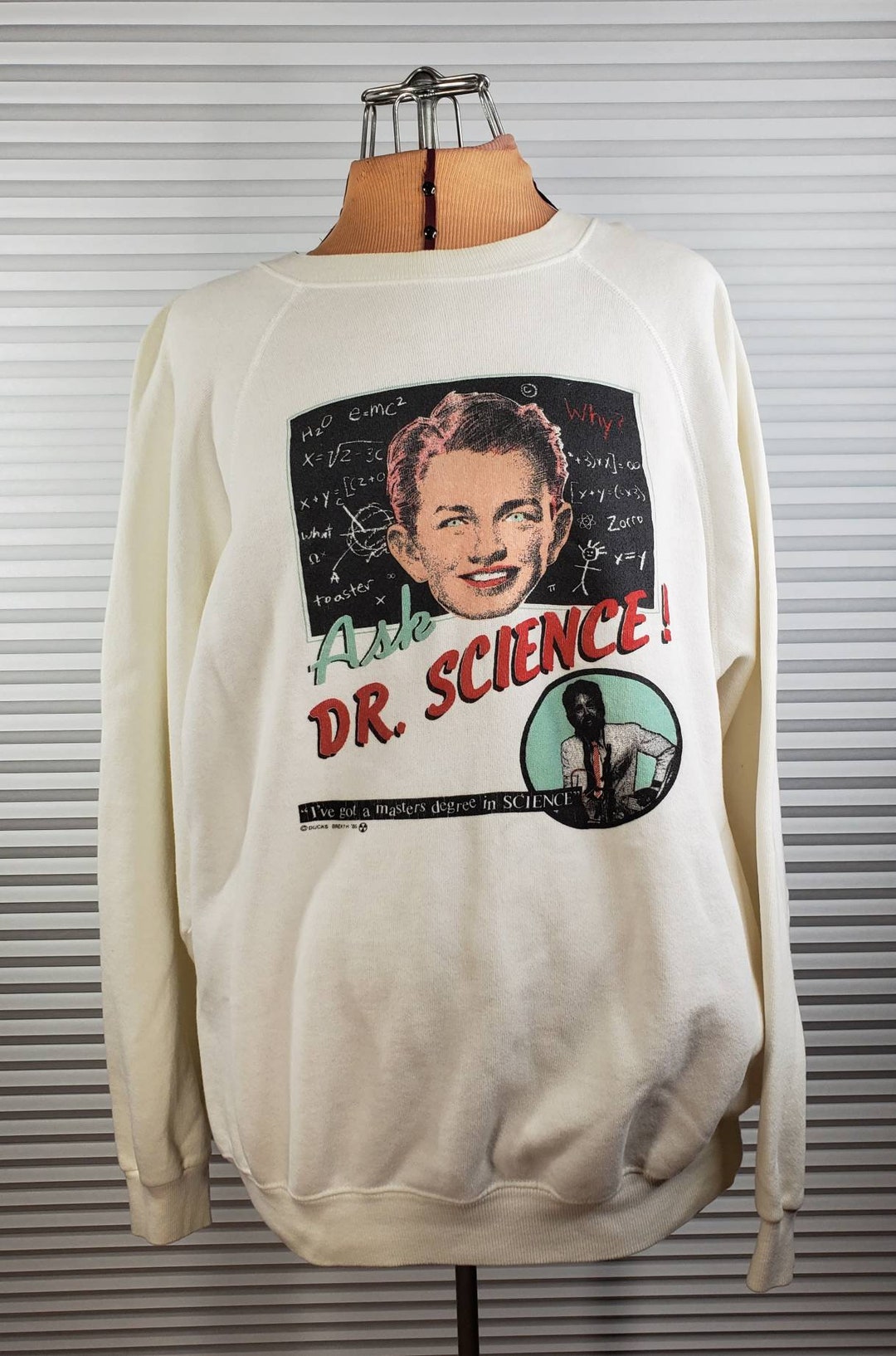 1986 Ask Dr. Science XL Sweatshirt. 'Ich habe einen - Etsy.de