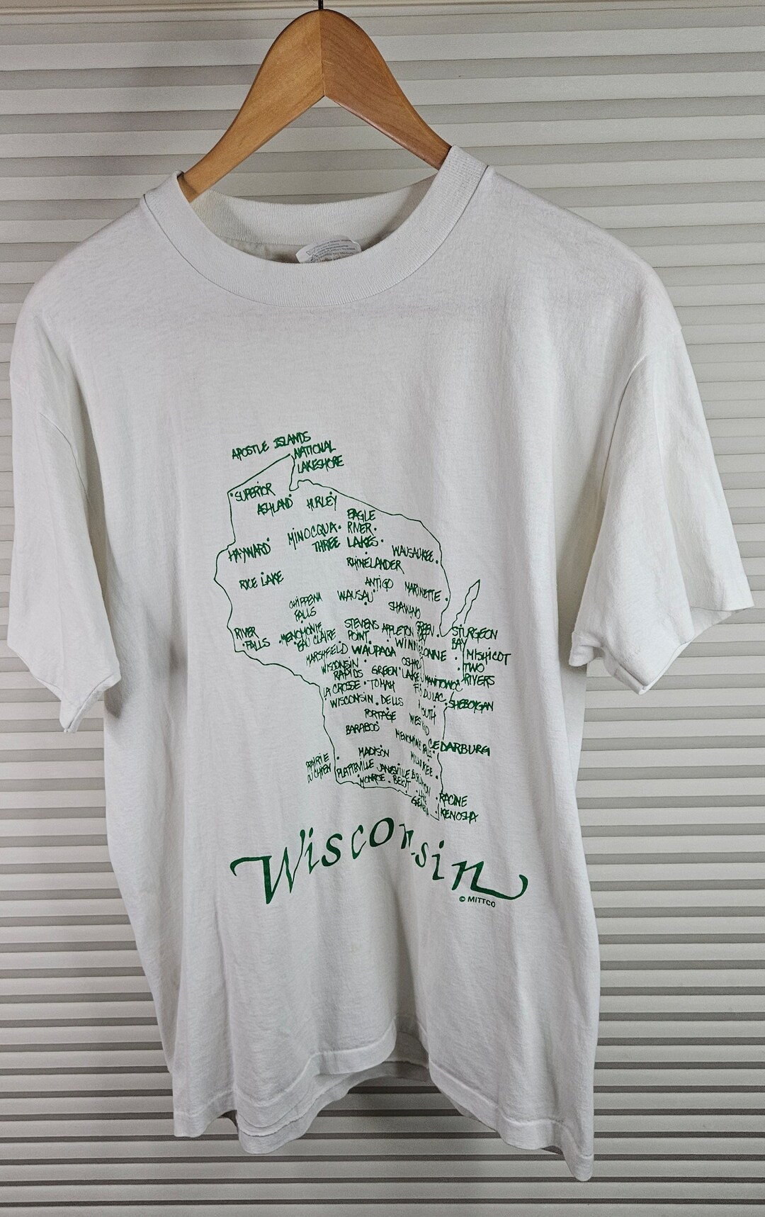 Wisconsin Vintage Men's Large 1980's/early 90's Single Stitch Graphic ...