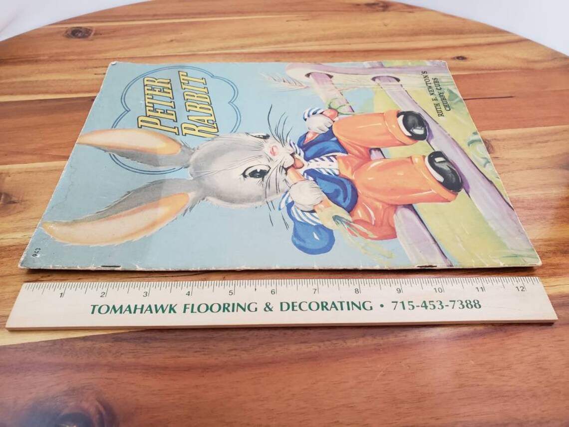 1940 Peter Rabbit Children's Book. Amazing Vintage Hippity - Etsy