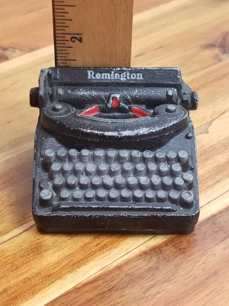 Antique Cast Iron 'remington' Typewriter Coin Bank. - Etsy