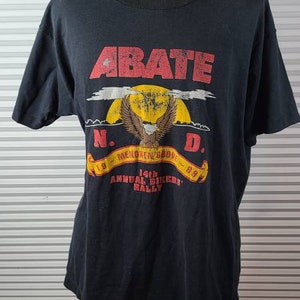 Abate 1989 14th Annual Bikers' Rally XL T-shirt - Etsy UK