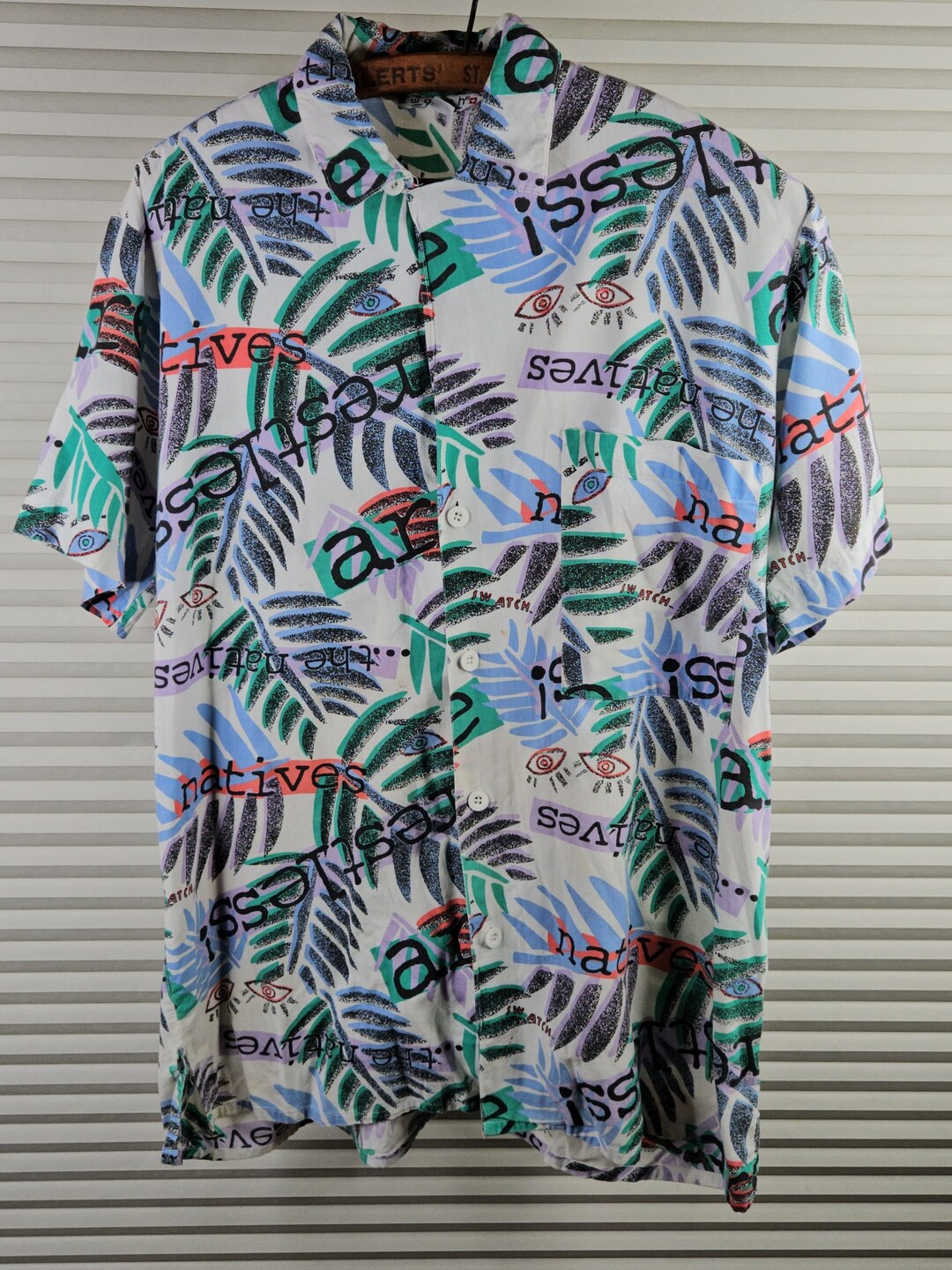 1980's Men's Large Native Swatch All Over Print Button Up. 2 Small ...