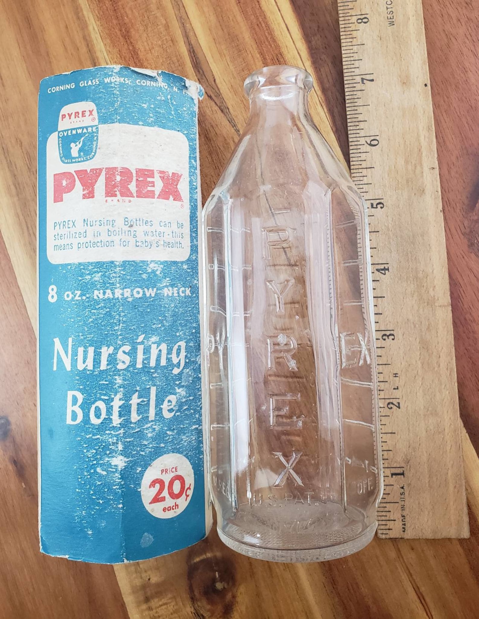 Antique Pyrex Nursing Bottle With Original Box. Produced | Etsy