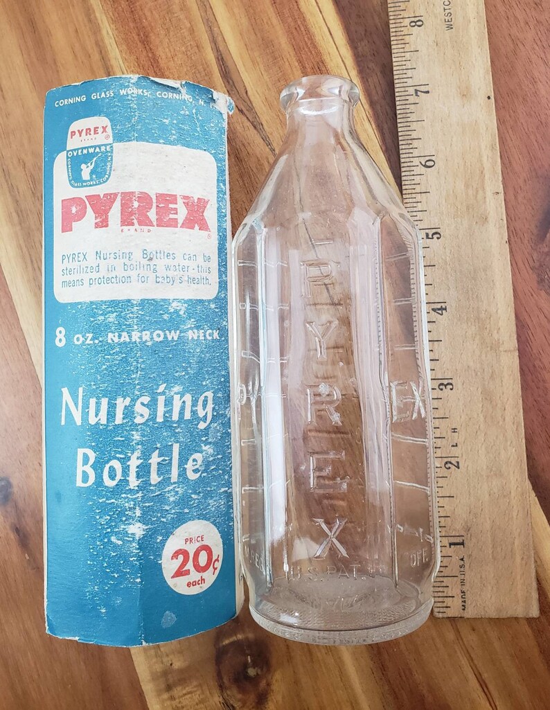 Antique Pyrex Nursing Bottle With Original Box. Produced | Etsy