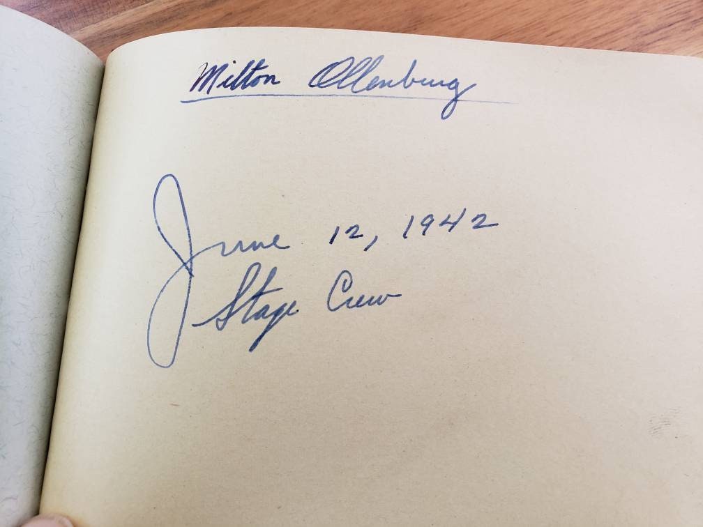 Art & Collectibles Personal Autograph Book From 1938-1942 of a Young ...