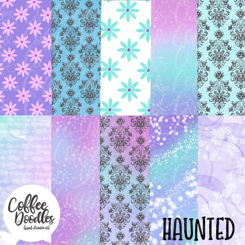 Halloween Digital Paper Clipart Spooky Night Halloween | Etsy