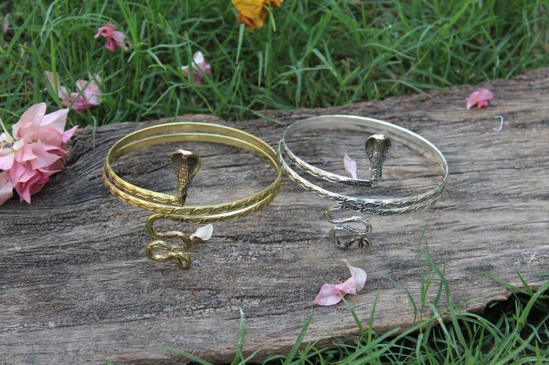 Cobra Armlet Tribal Armlet Adjustable Serpent Armlet Snake Armlet ...