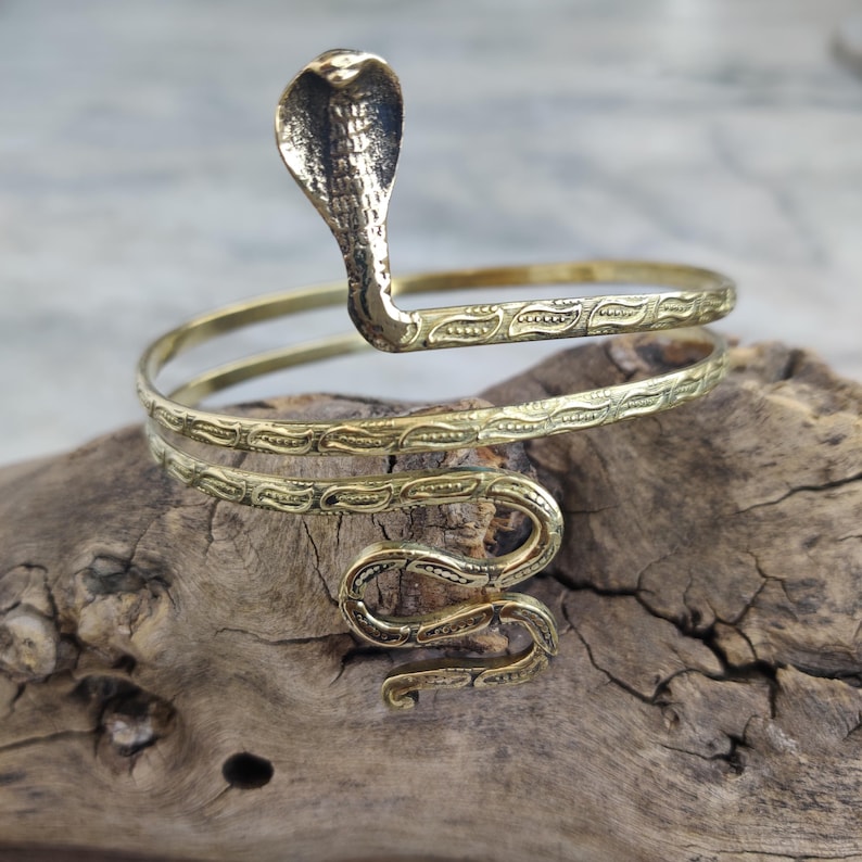 Arm Cuff, Snake Arm Cuff, Armlet, Snake Armlet, Brass Arm Cuff, Arm ...