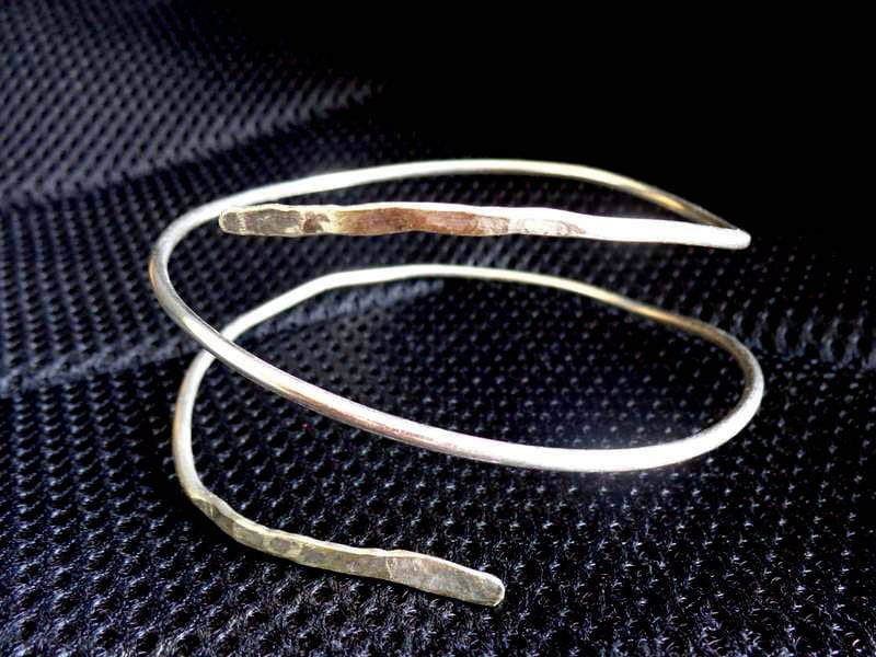 Arm Cuff, Armlet, Silver Upper Arm Cuff, Silver Armlet, Armband ...