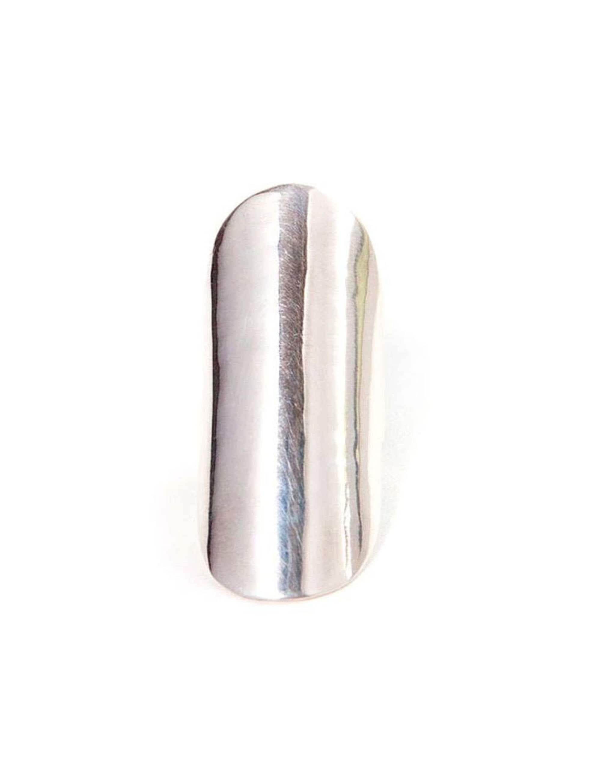 Armor Ring Sterling Silver Ring Long Ring Shield Ring Full | Etsy