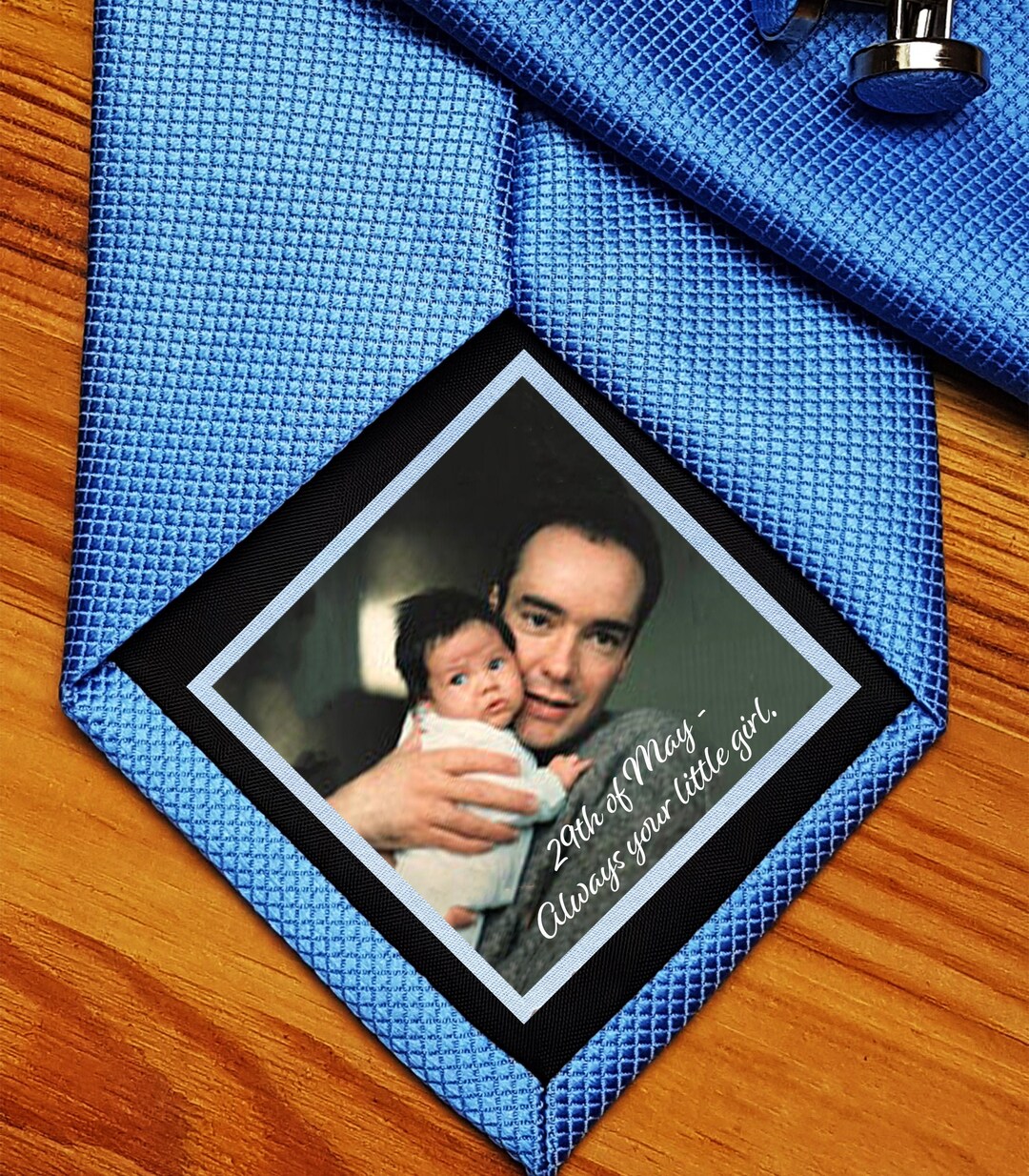 Personalised Dad Tie Patch, Tie Patch Father of the Bride ,father of ...