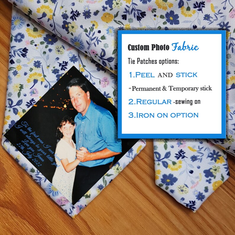 Personalised Dad Tie Patch Tie Patch Father of the Bride - Etsy