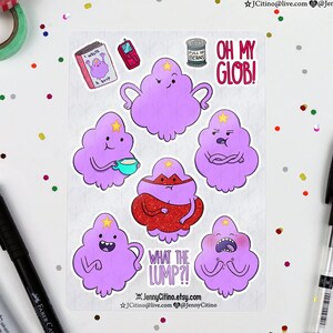 Lumpy Space Princess Inspired Sticker Sheet. Illustration - Etsy