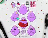 Lumpy Space Princess Inspired Sticker Sheet. Illustration | Etsy