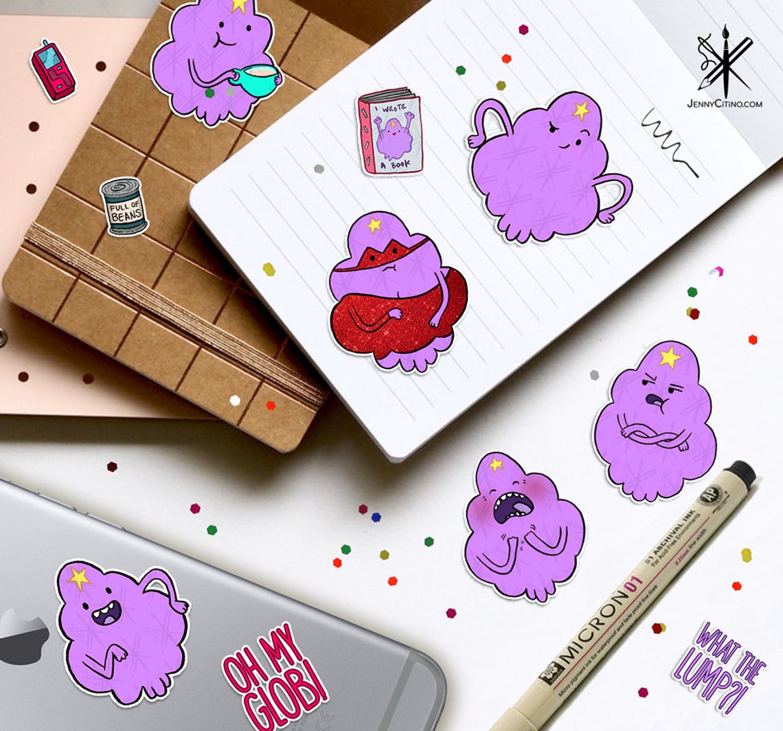 Lumpy Space Princess Inspired Sticker Sheet. Illustration | Etsy