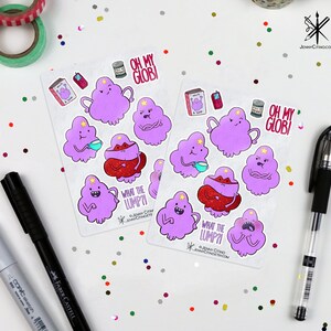 MINI SET Lumpy Space Princess Inspired Sticker Sheet. | Etsy