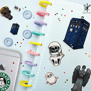 Doctor Who Inspired Sticker Sheet. Illustration Planner - Etsy