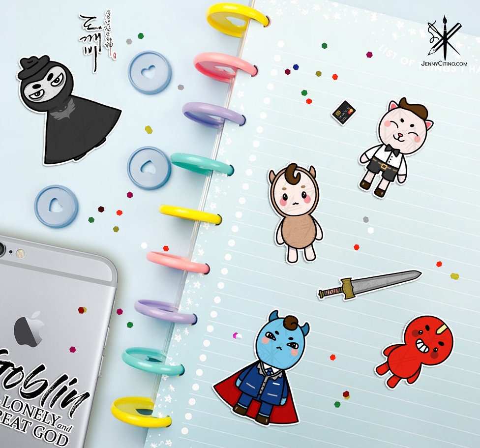 Goblin the Lonely and Great God Inspired Sticker Sheet. | Etsy