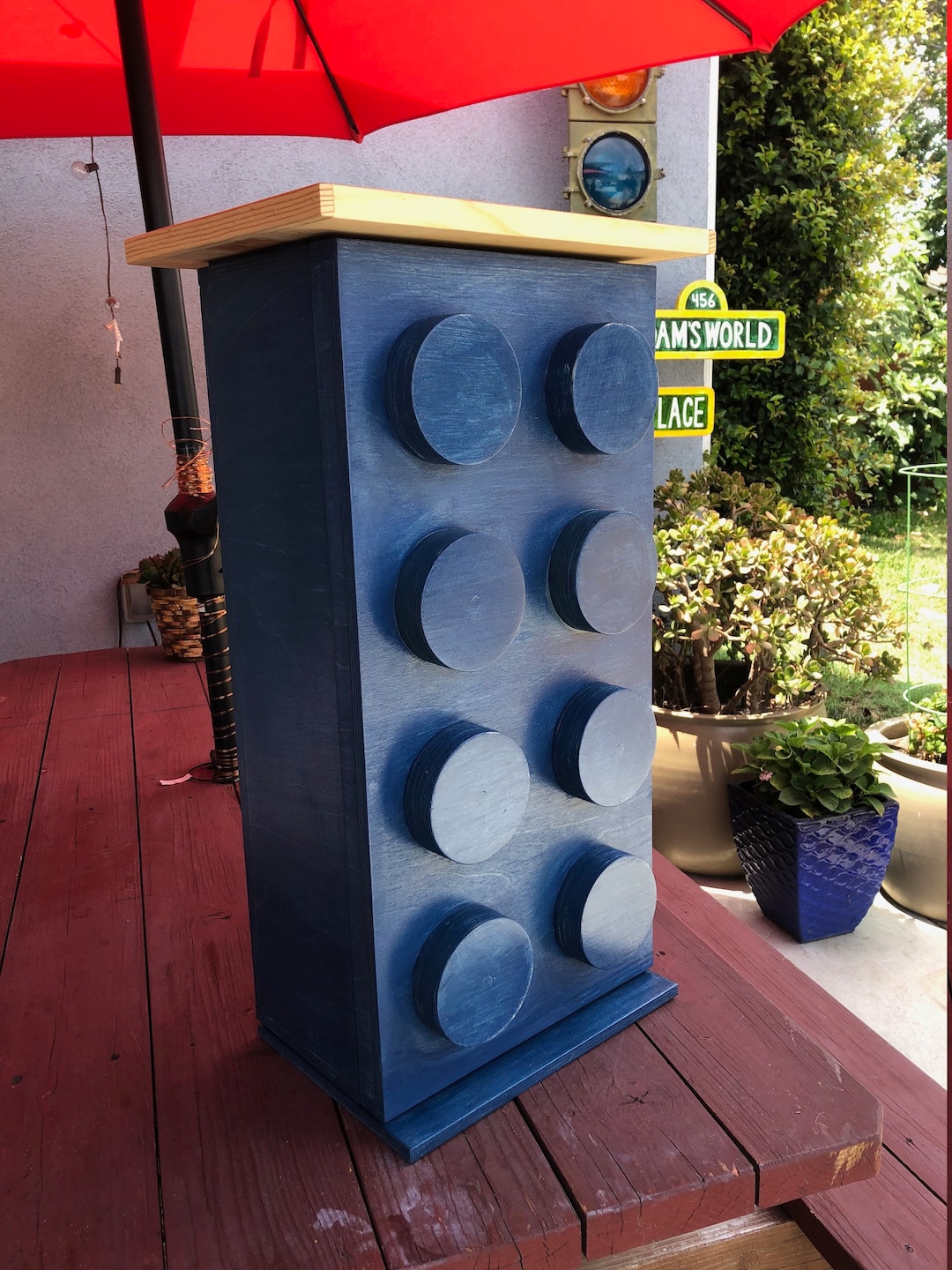 Building Block Side Table / Nightstand - Etsy