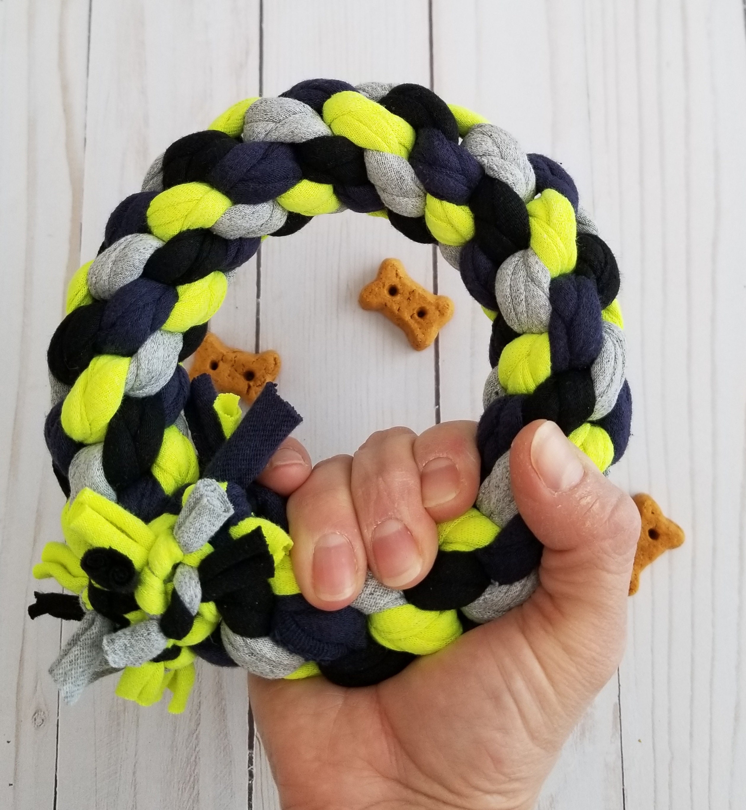 Dog Tug Ring Durable Dog Toy Strong Dog Ring Frisbee Ring - Etsy España