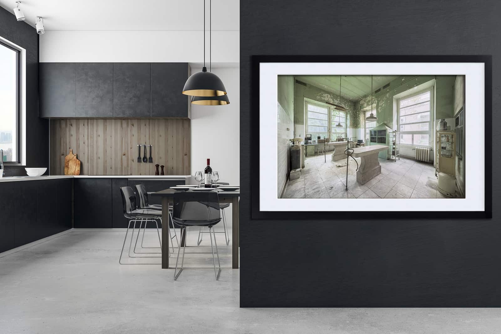Abandoned Morgue Mortuary Slab - Framed/unframed Fine Art Print (urban ...