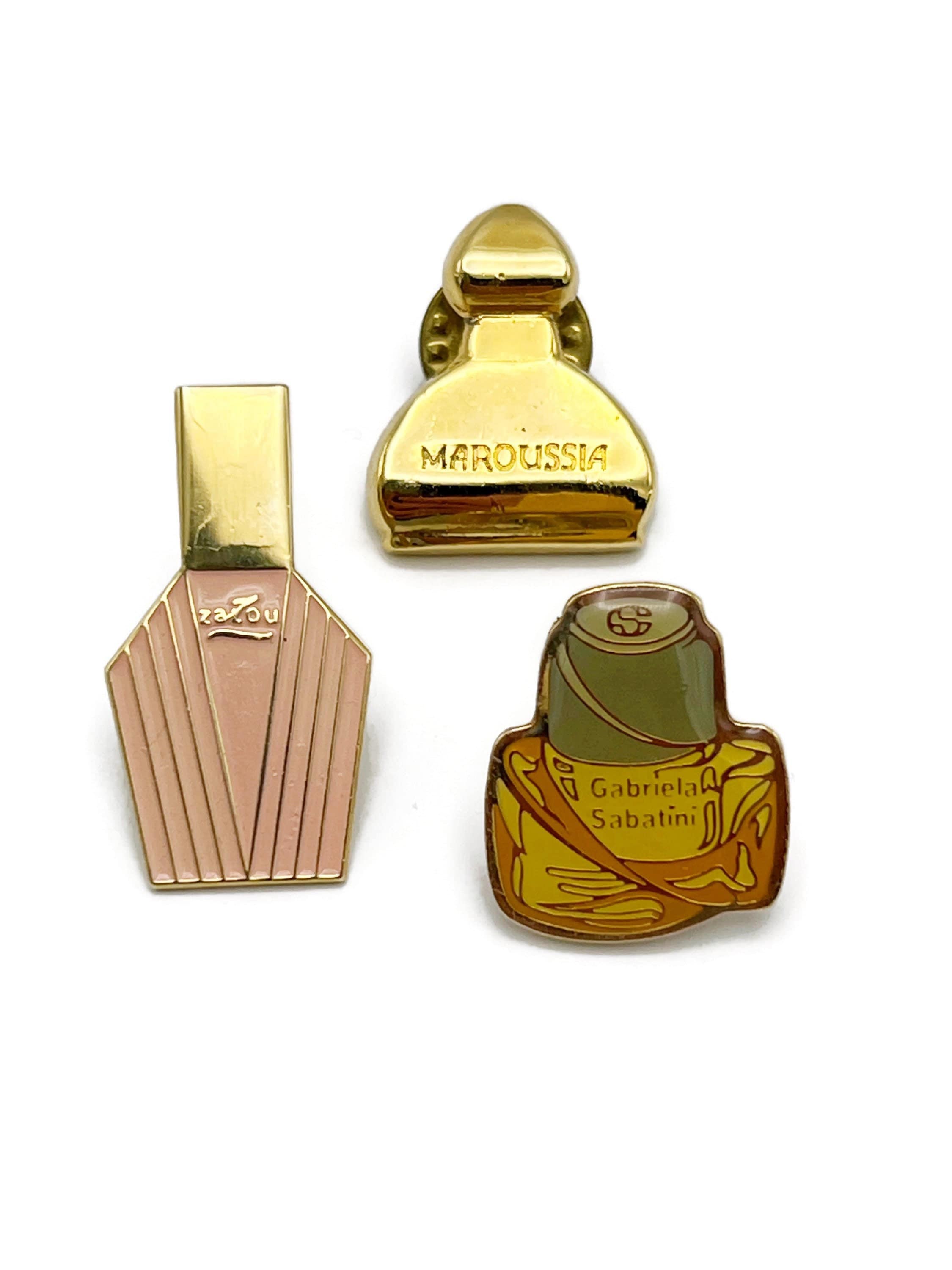 Perfume Bottle Pins 90s Perfume Maroussia Zazou Gabriela - Etsy