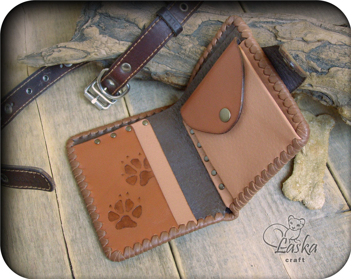 Dachshund Painting Leather Wallet Custom Dog Portrait Pet - Etsy