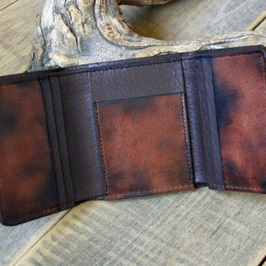 Custom Leather Trifold Wallet With Horror Design, Horror Movie Gifts ...