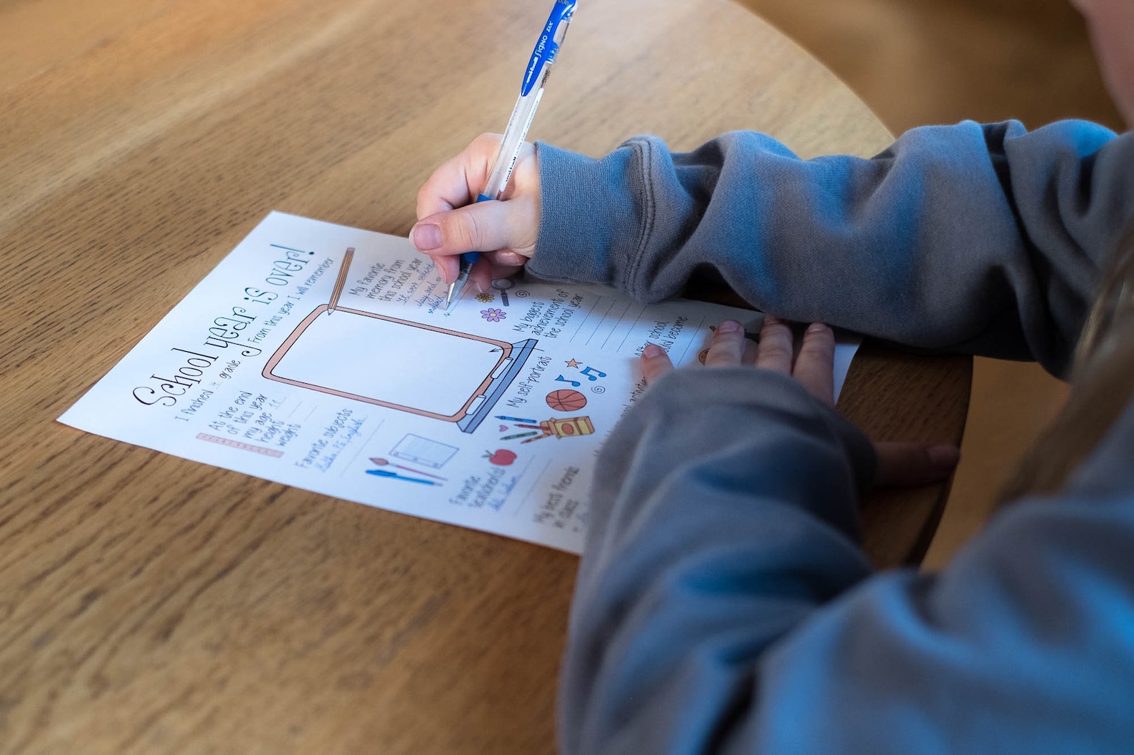 End of School Year Review Page. Printable Year-end Summery. Student ...