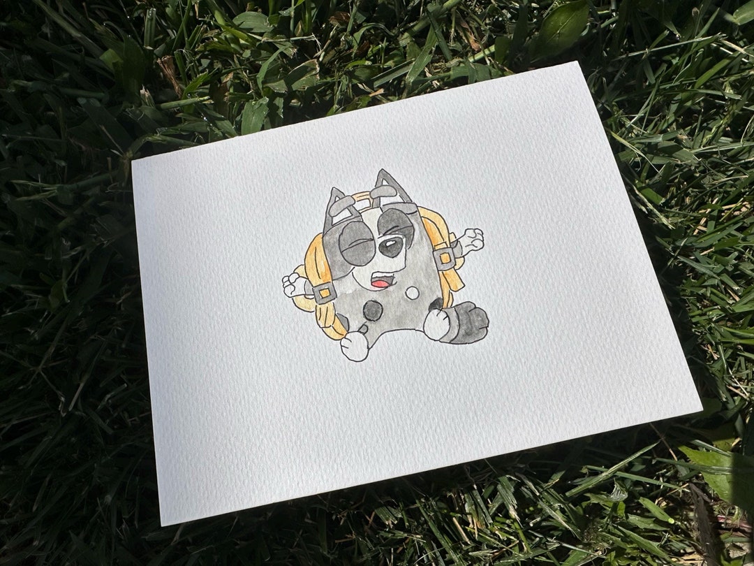 Hand-painted Watercolor Muffin Card - Muffin Backpack - Back to School ...