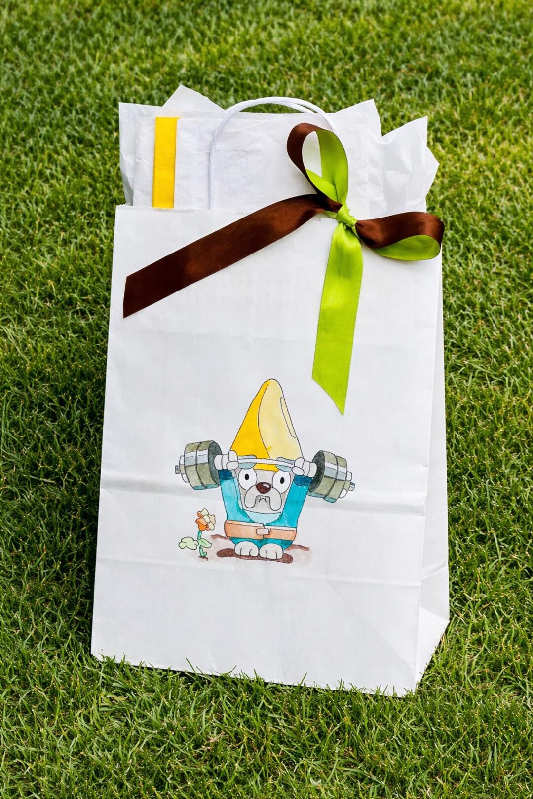 Bluey Gift Bag - Garden Gnome Jeremy - Etsy