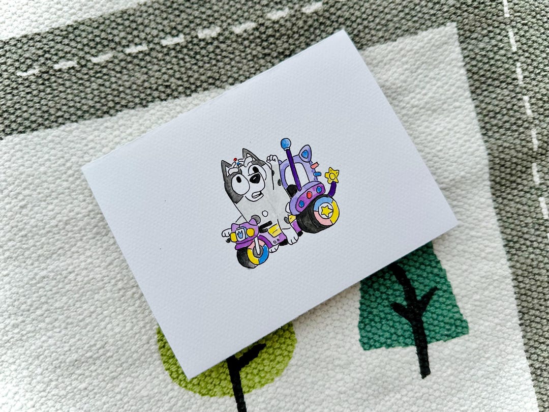 Watercolor Greeting Card Bluey Card Disney Card Congratulations ...