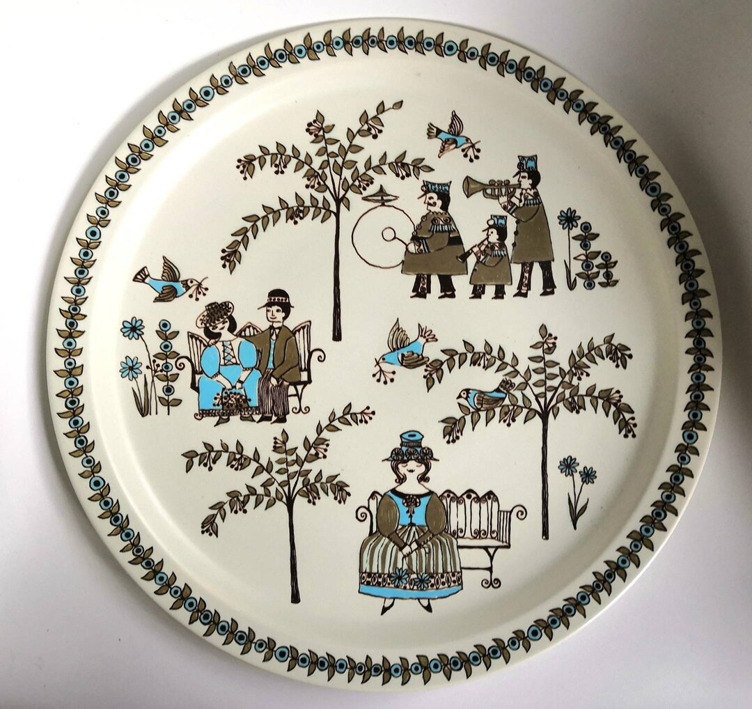 Turi-design Figgjo Fajanse Plate, Scandinavian Mid Century Platter ...
