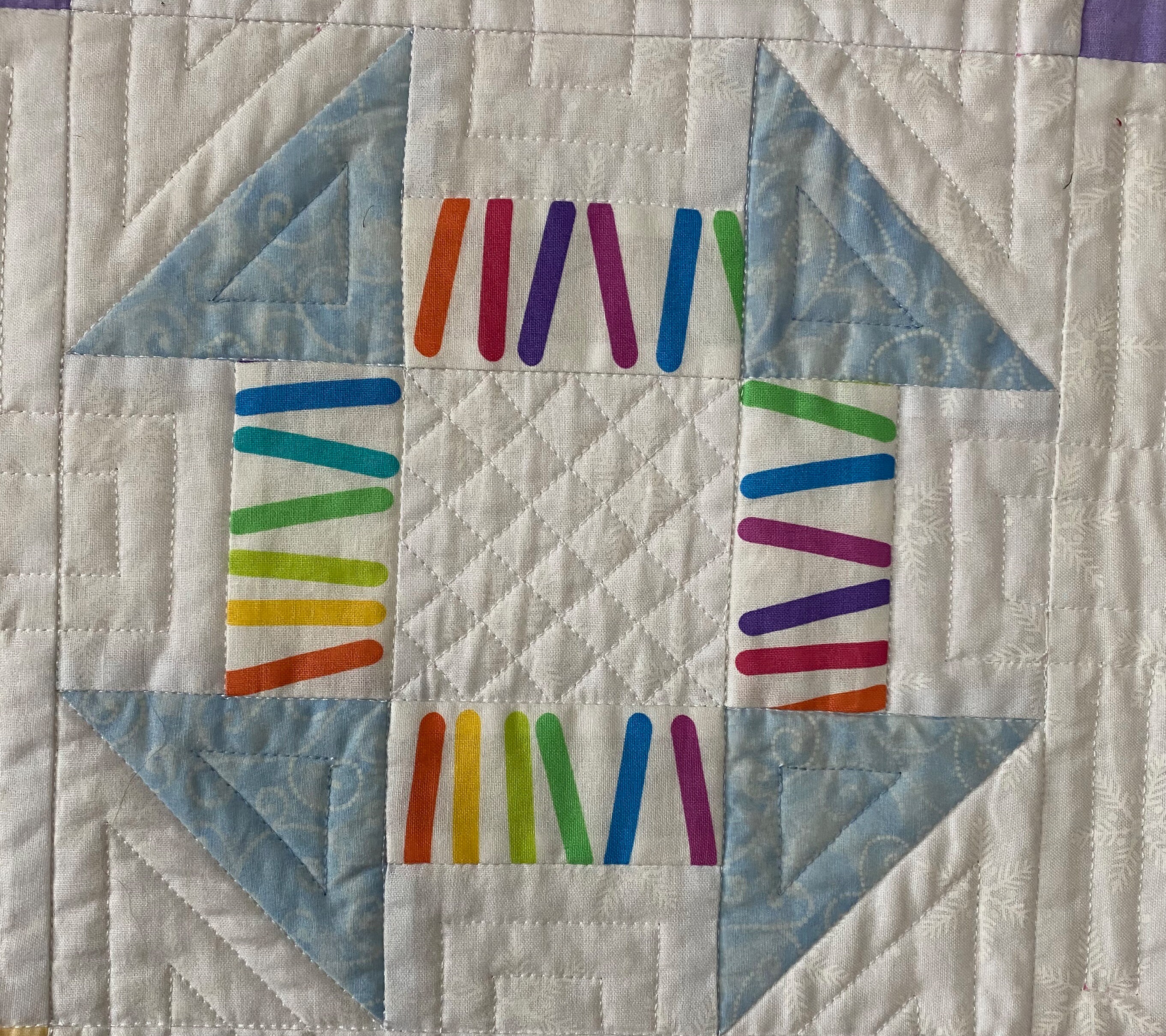 Baby Quilt, Quilted Throw, Lap Robe, Churn Dash, Pastel, Modern - Etsy